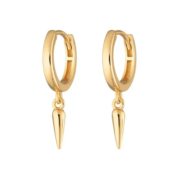 SCREAM PRETTY Claw Charm Hoop Earrings - Gold