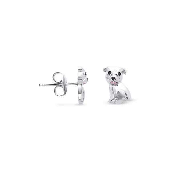 CLOUD HAVEN Pit Bull Stud Earrings - Silver
