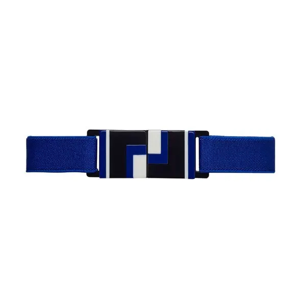 BELTBE Stretch Belt With Multicolor Acrylic Buckle Royal - Blue