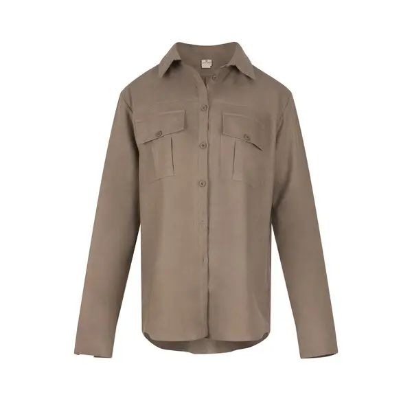 GUNDA HAFNER LTD Khaki Linen Safari Shirt