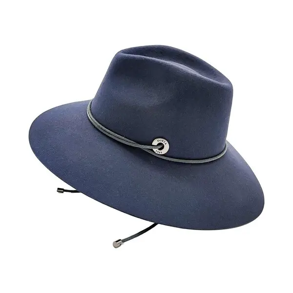 DORIA 1905 Night Smooth Lapin Felt Western Drop Hat - Blue