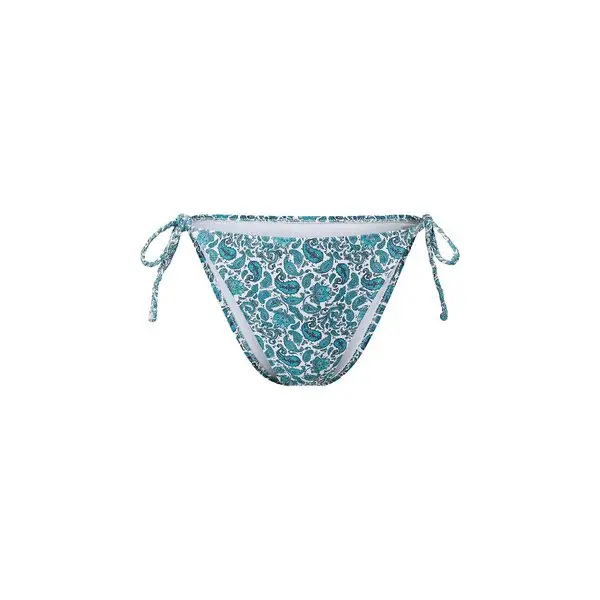 AQVA SWIMWEAR Print Tortuga Bikini Bottom - Blue