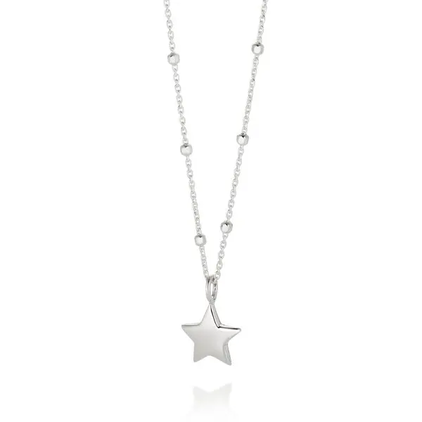NELLOU JEWELLERY Star Charm Necklace Sterling - Silver