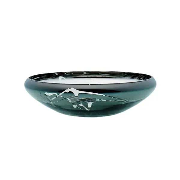 An&Angel Deco Flat Splashed Mirror Bowl - Silver