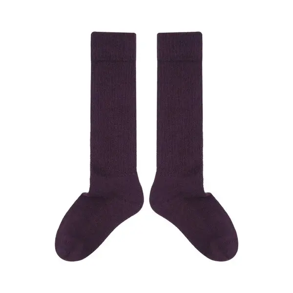 PEPER HAROW - MADE IN ENGLAND Wool Boot Socks - Purple