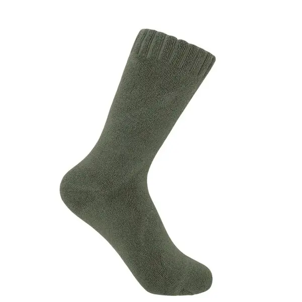 PEPER HAROW - MADE IN ENGLAND Ribbed Cuff Bed Socks - Grey