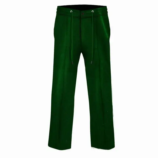 DAVID WEJ Washington Drawstring Corduroy Trouser - Green