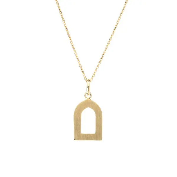 SHEIDA FARROKHI Sahra Solid Yellow Gold Pendant Necklace - Gold/yellow