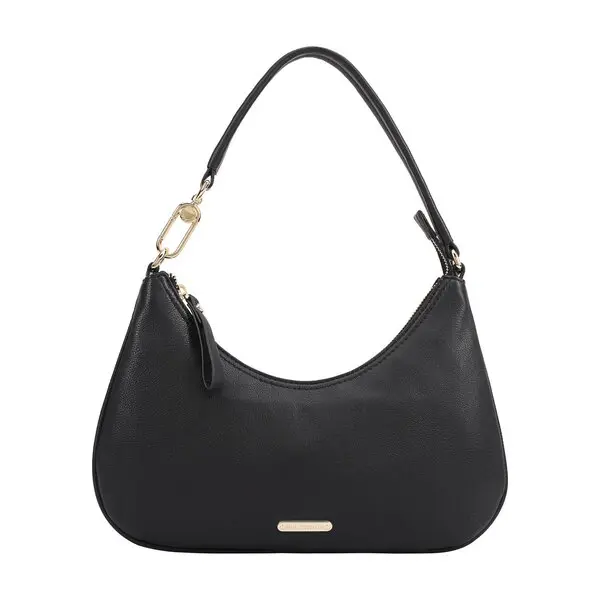 PAUL COSTELLOE Tirana Leather Shoulder Bag Jet