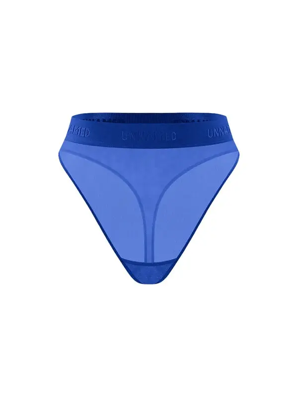 ZHILYOVA Hanna Midnight High-waisted Thong - Blue