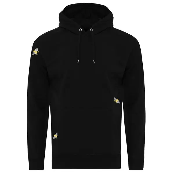 INGMARSON Bee Embroidered Hoodie - Black