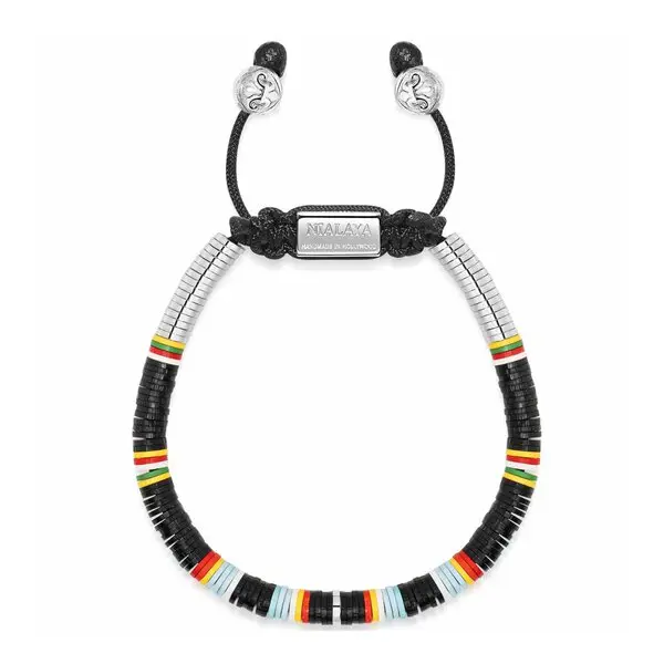 NIALAYA JEWELRY Chakra Disc Bracelet - Gray