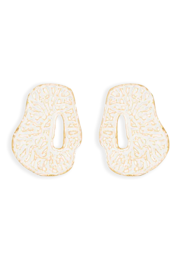 LAVANI JEWELS Magma Earrings - White