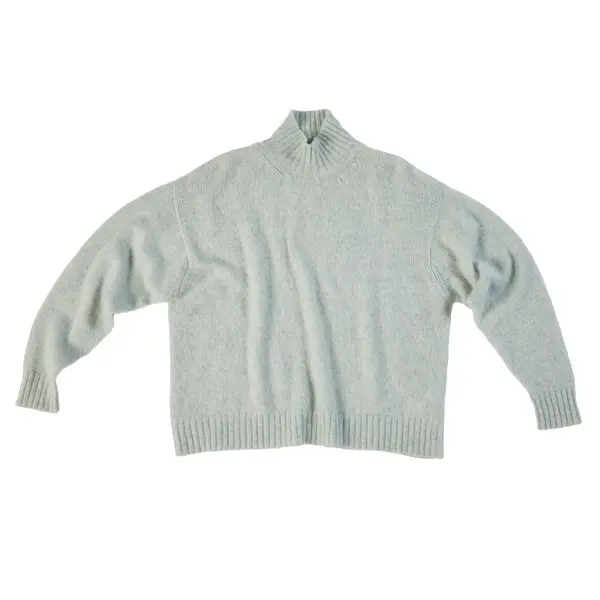 VANILLA&CHOCOLATE Neutrals / Creamy Coconut Turtleneck Sweater - Grey
