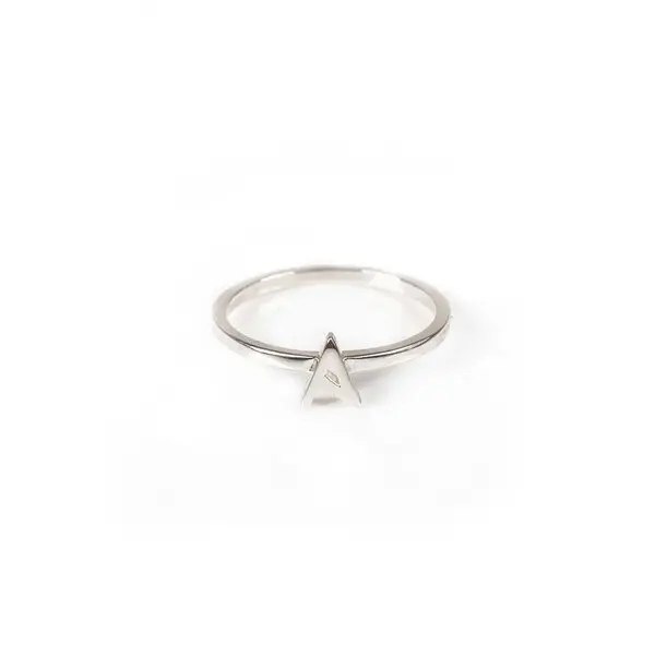 TOOLALLY Alphabet Stacker Ring - Silver