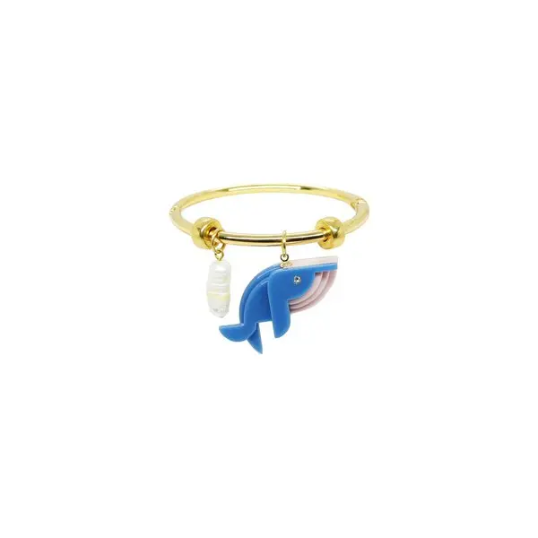 GISSA BICALHO Handmade Bracelet Whale Hortensia - Blue