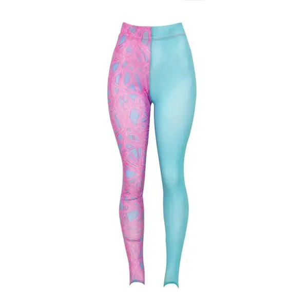 PALOMA LIRA Plastic Victorian Leggings - Blue