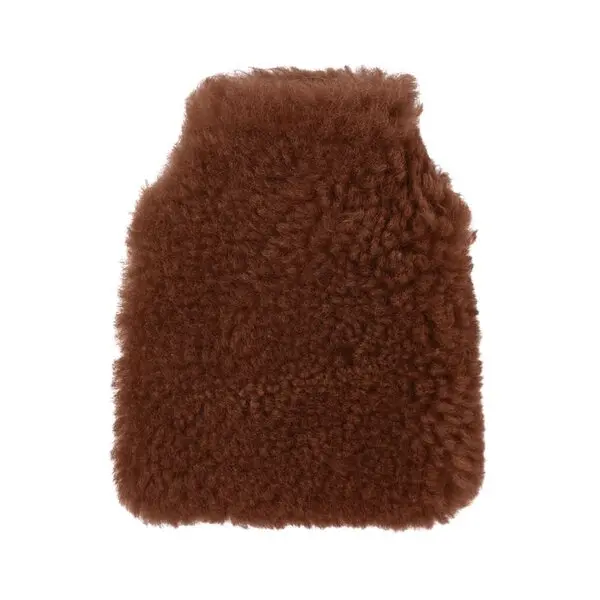 OWEN BARRY Sheepskin Hot Water Bottle Cover Micro Rust - Brown