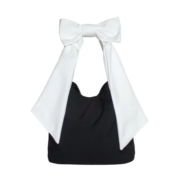 RAINSISTERS Moonlight Bow Tote Bag - Black