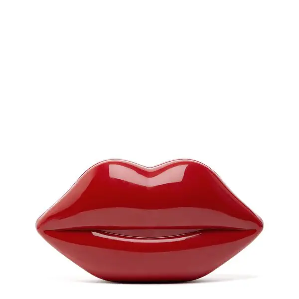 Lulu Guinness Lulu Lips Medium Clutch Bag - Red