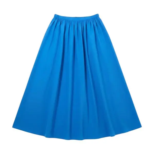 LOUCHE Zoeline Recycled Cotton Midaxi Skirt - Blue