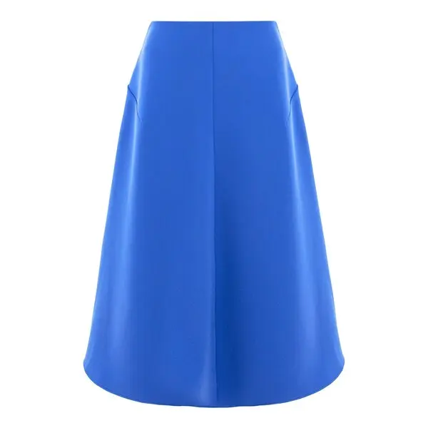 CONCEPT A TROIS Royal A-line Skirt - Blue