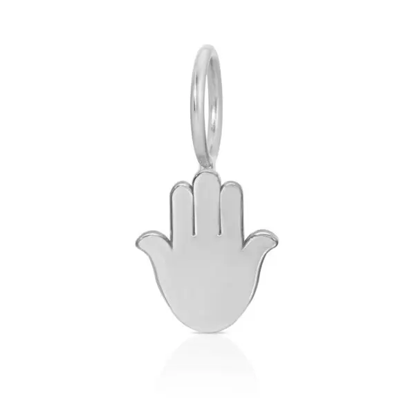Maya Brenner Designs Charm Pendant Hamsa White Gold