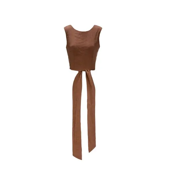 CEVA CU DICHIS Duality Top In Chocoloate Cupro - Brown