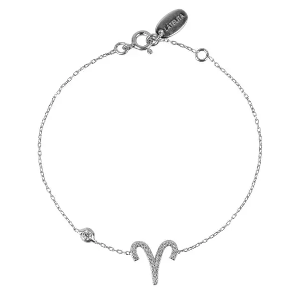 LATELITA Zodiac Horoscope Star Sign Bracelet Aries - Silver