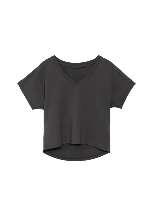 WEARTWO LONDON Athena Short Sleeve V-neck Top