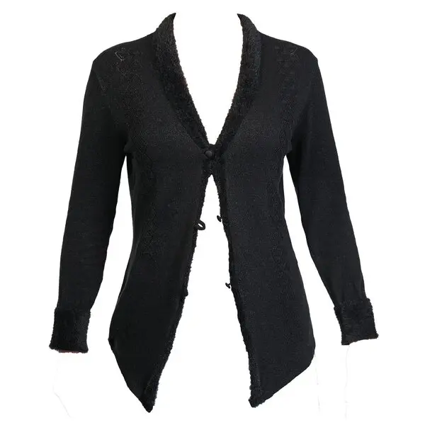MAISON BOGOMIL Button-up Knit Top - Black