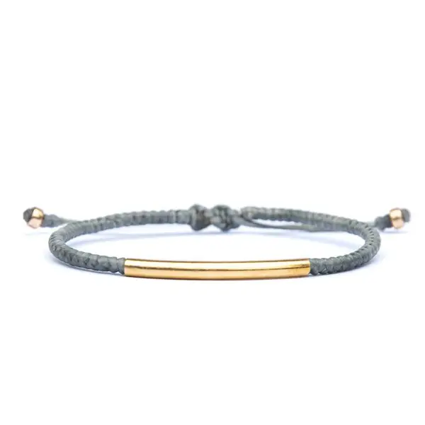 HARBOUR UK Bridge Rope Bracelet Sophisticated Durable Waterproof & Adjustable - Grey