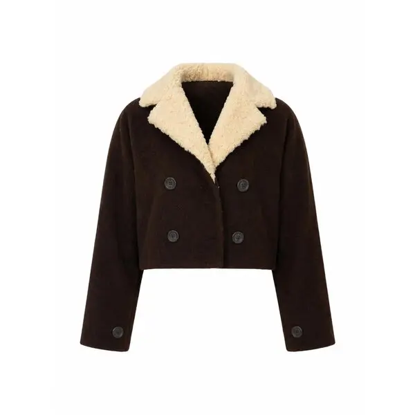Carmen Says Acorn Cropped Jacket - Brown