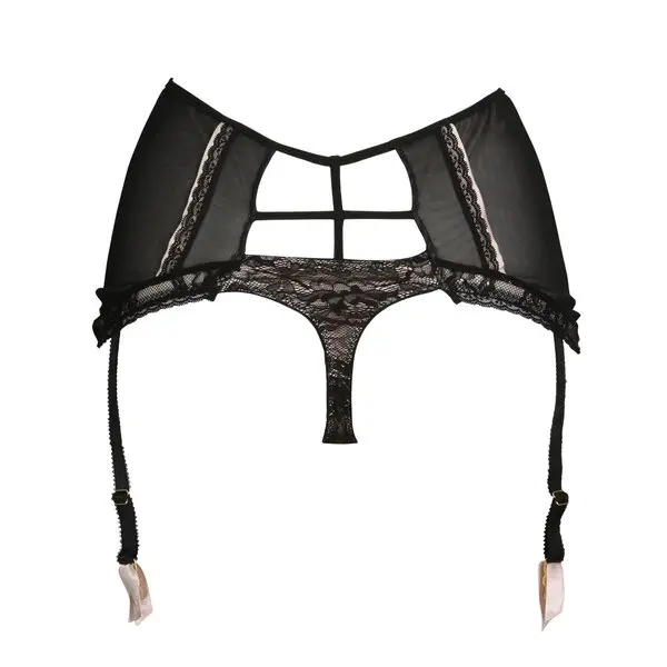 TALLULAH LOVE Silk Secret Seductress Thong - Black
