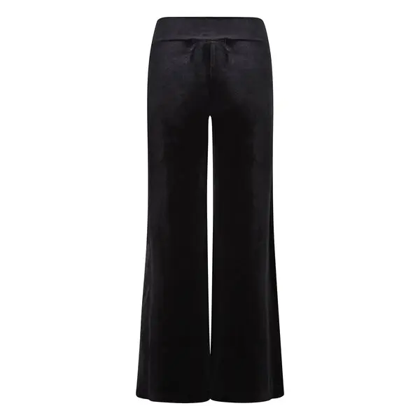 BEATRICE VON TRESCKOW Velvet Wide Flare Trousers - Black