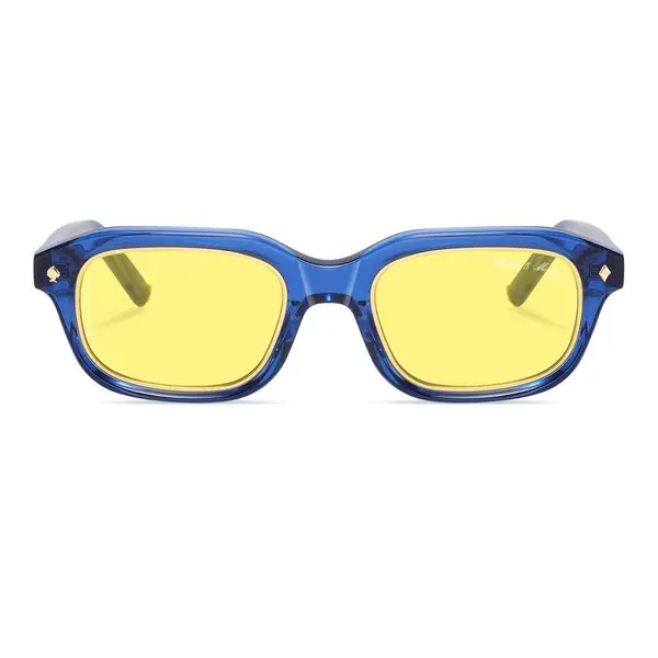 WALTON & MORTIMER No.28 Bulletproof Deep Sea Sunglasses - Blue