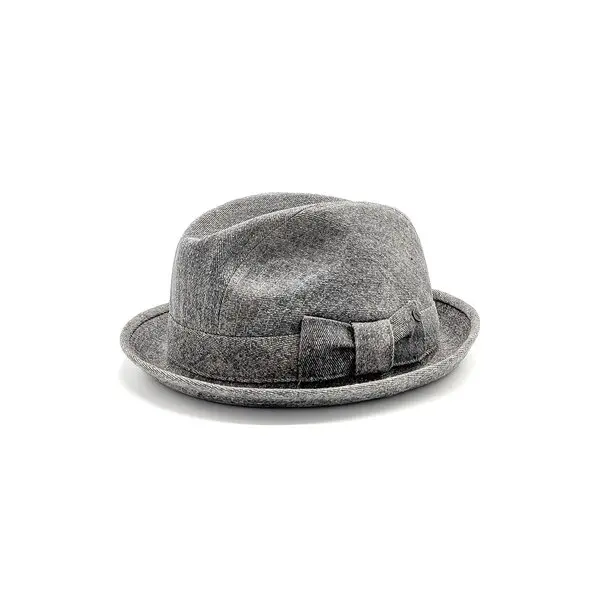 DORIA 1905 Denim Fedora Hat - Grey
