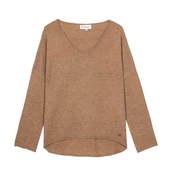 BEL CASHMERE Anais Cashmere Sweater Camel - Brown