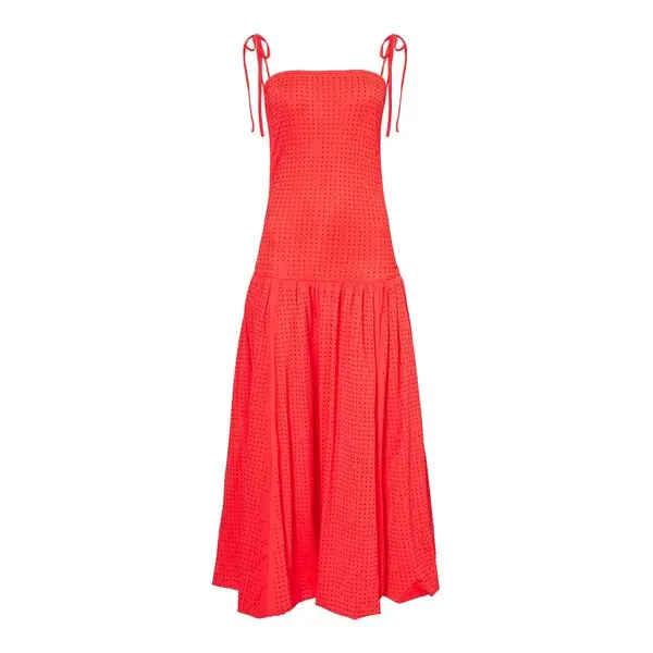 AMY LYNN Alexa Cherry Rhinestone Embellished Puffball Dress - Red