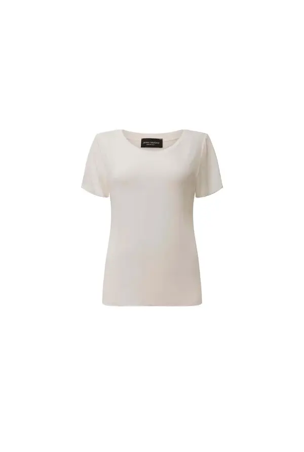 JAMES LAKELAND Short Sleeve Top - White