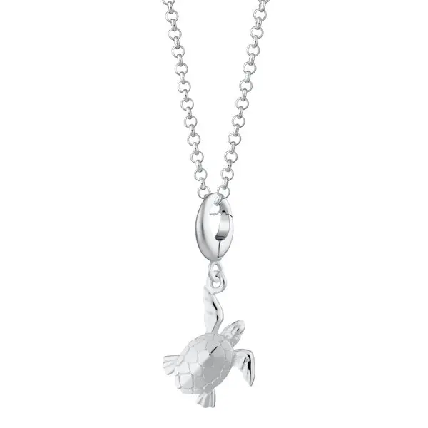 LILY CHARMED Sterling Turtle Charm Necklace