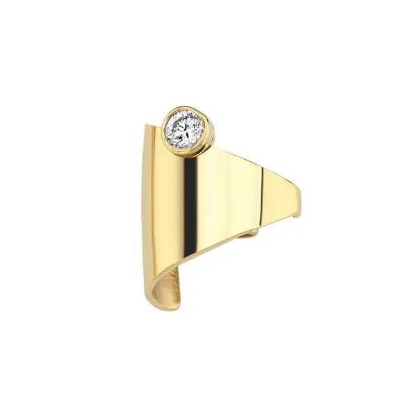 DIME TRIBE Cuff With Diamond - Gold