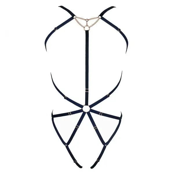 MONIQUE MORIN LINGERIE Frisson Body Harness - Black