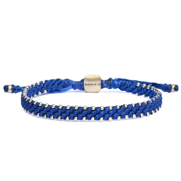HARBOUR UK Urban Bronze Rope Bracelet - Blue