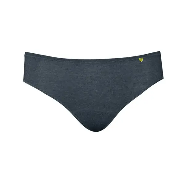 ZD ZERO DEFECTS Mid-rise Diana Briefs In Soy Fiber Breathable & Antibacterial Color Graphite - Grey
