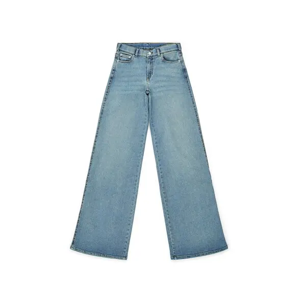 DR. DENIM Zila Mid Wide Cape Light Vintage - Blue