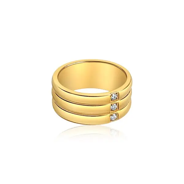 MICKEY'S GIRL Tres Waterproof Ring - Gold