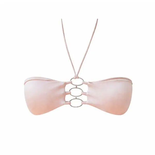 IVY SWIMWEAR Cove In Champagne Bikini Top - Gold