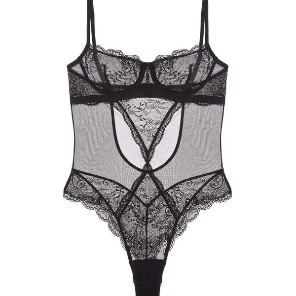 JOURNELLE Sapna Bodysuit Noir - Black