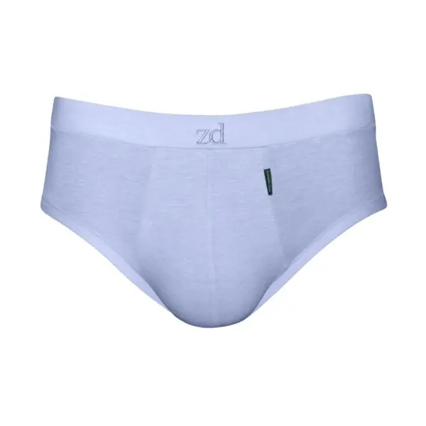 ZD ZERO DEFECTS Mini Briefs Egyptian Cotton Premium Comfort Color Light - Blue